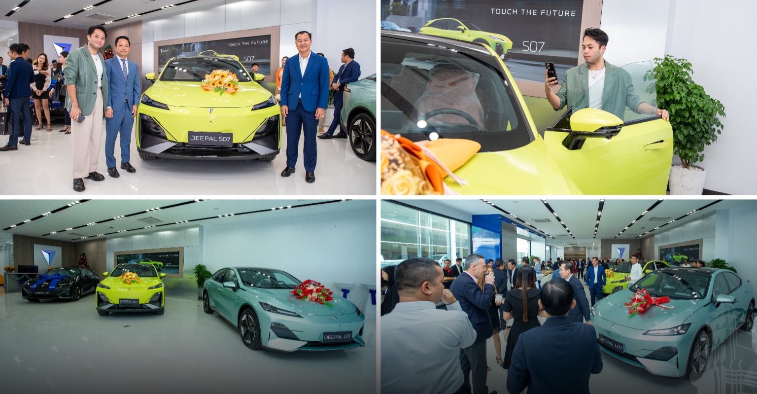 DEEPAL luxury electric car showroom officially inaugurated in Cambodia ...