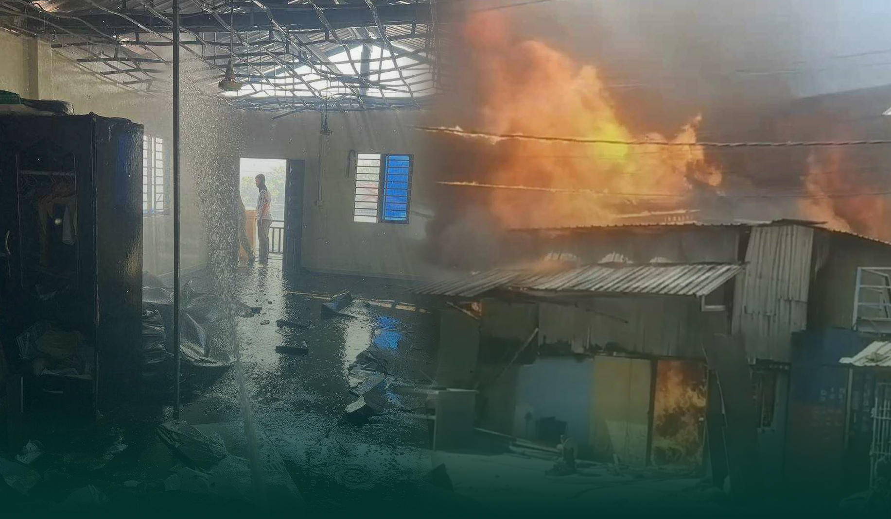 The owner cries no more! Fire burns coffee shop and metal market east ...