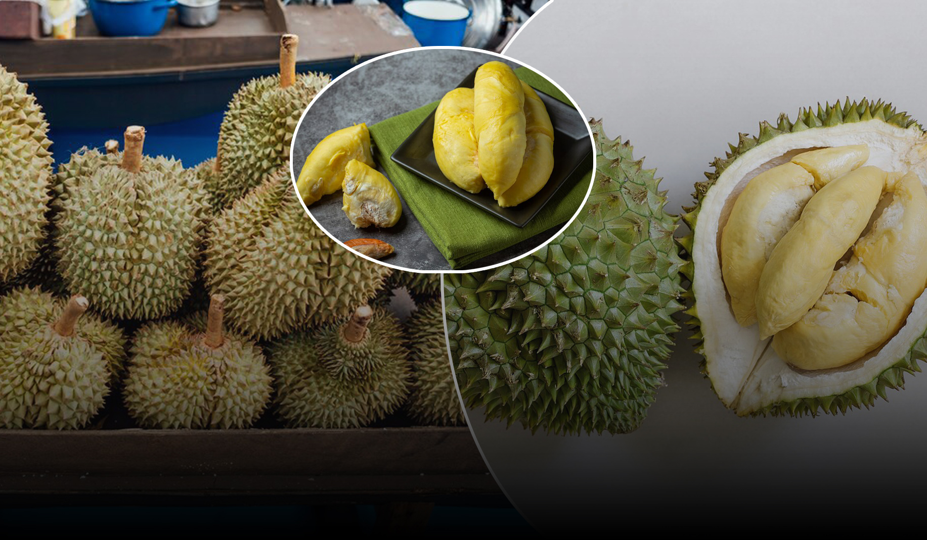 There are a lot of imported durians! Be careful, they are delicious and ...
